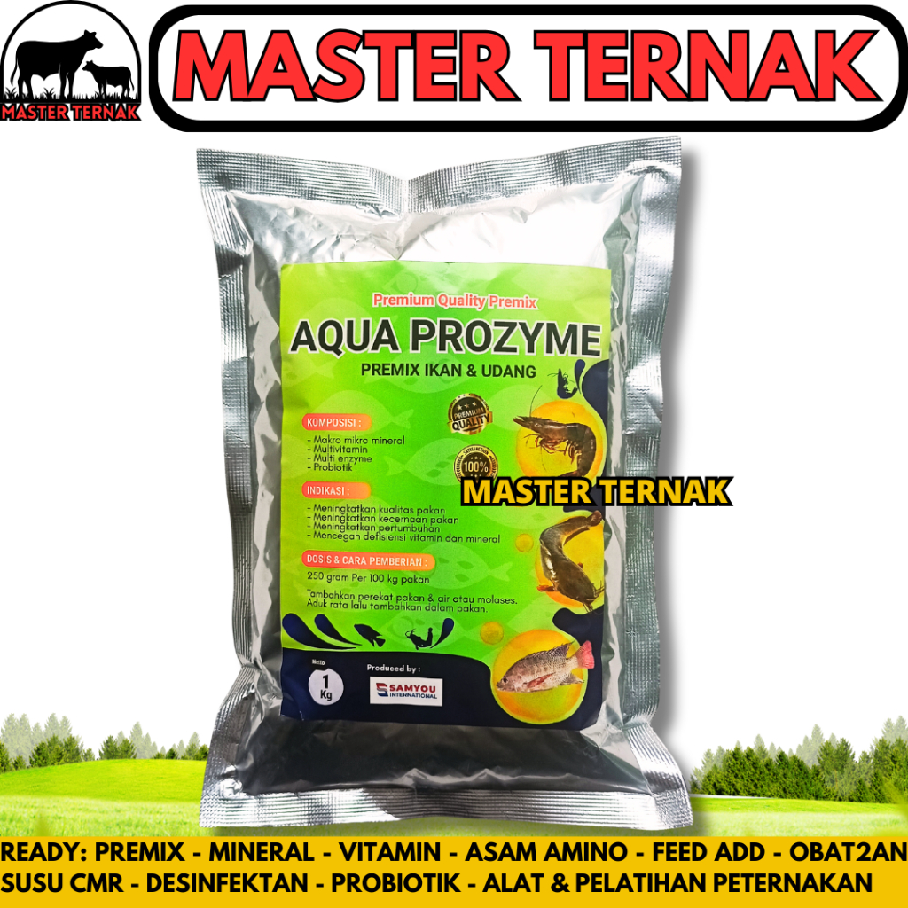 AQUA PROZYME 1 KG - Complete Multivitamin for Fish and Shrimp Growth ...