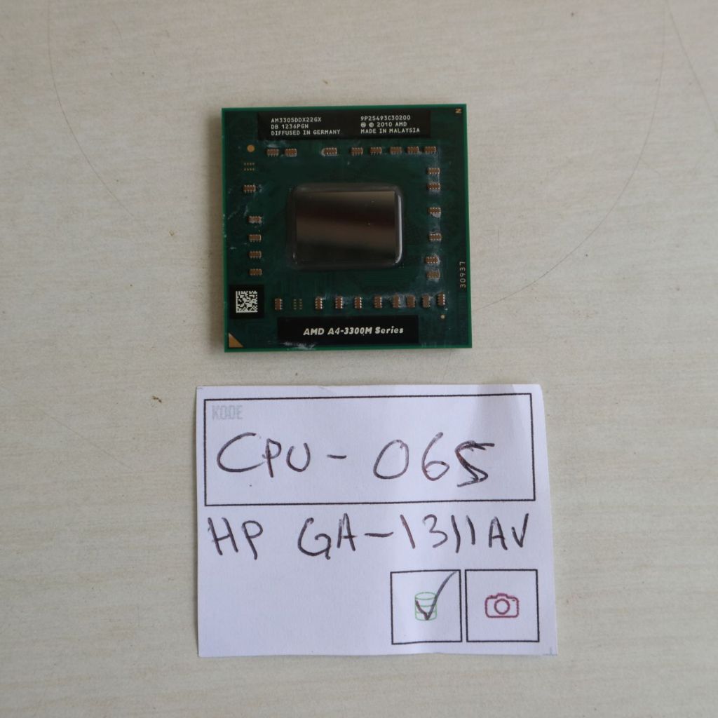 Processor HP G4-1311AV - AMD A4-3300M CPU-065 | Shopee Malaysia
