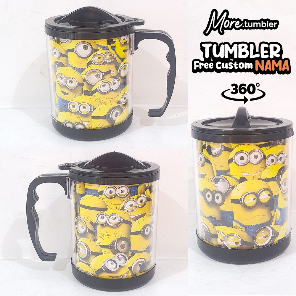 Minions mug tumbler / MINIONS glass mug tumbler / Merchandise ...