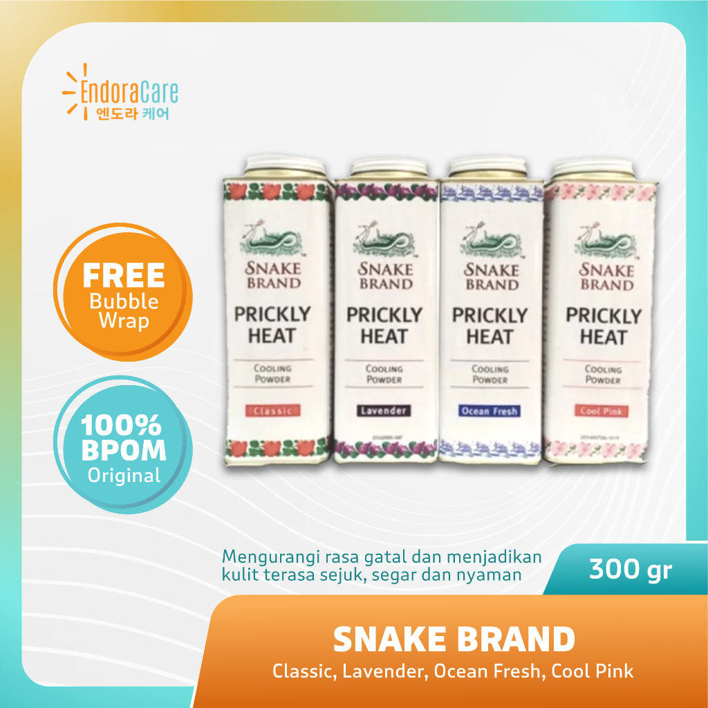 Snake BRAND Prickly Heat Powder SNAKE Powder Itchy Prickly Heat 300gr ...