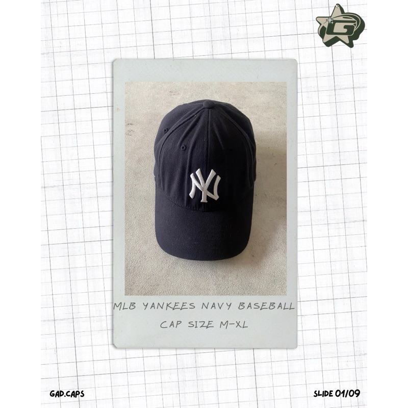 Mlb NY Yankees Navy Build Up Cap. (Rubber Is still fast) | Shopee Malaysia