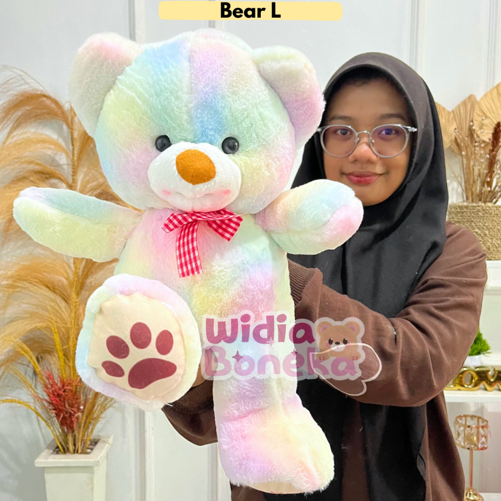 Teddy Bear Smile Paws and Cute Printing Soft Material for Girls 45 cm ...