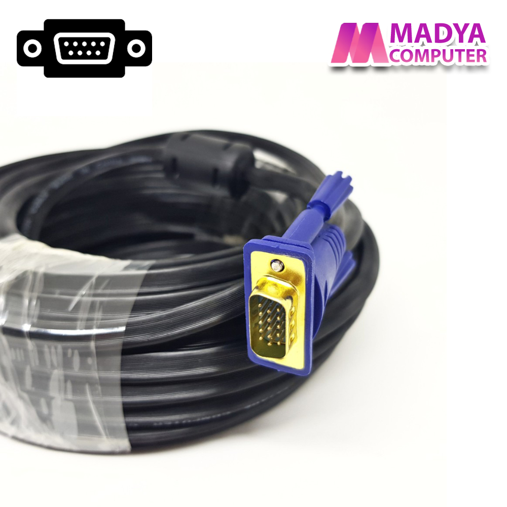 Vga / D-Sub Gold Plate Male to Male cable 30 meters | Shopee Malaysia
