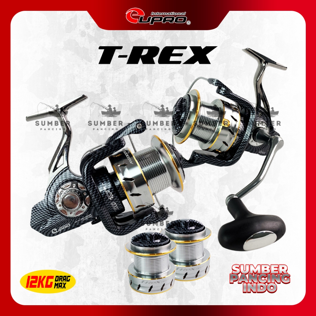 Eupro Spinning Fishing Reel T-REX Surfcasting 4+1 Stainless Steel Ball ...
