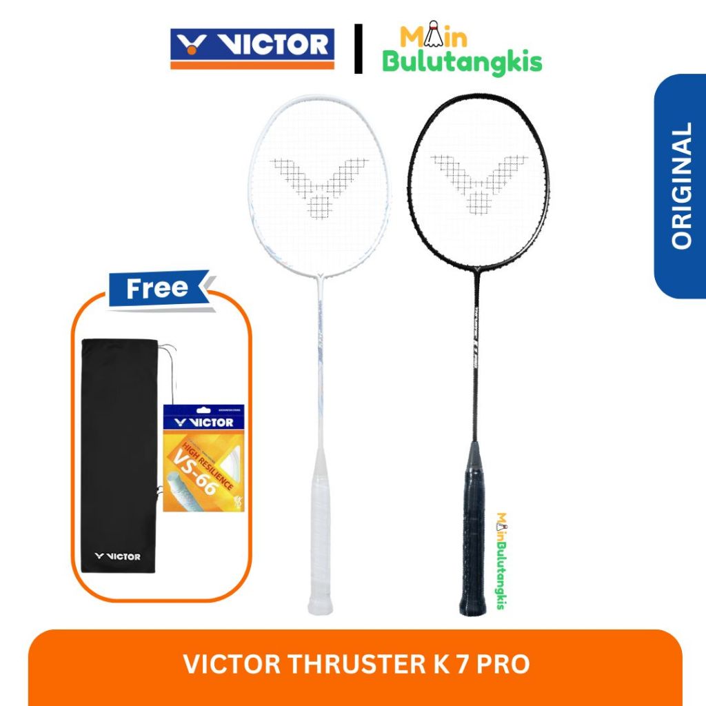 Original Victor Thruster K 7 Pro / TK-7 Pro Badminton Racket | Shopee ...
