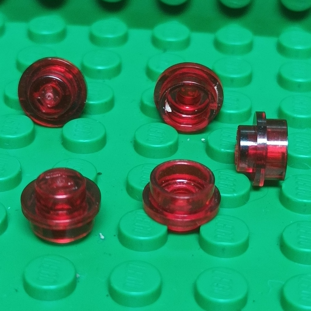 Parts 6141 Original LEGO Plate 1x1 Round Single Stud Transparent ...