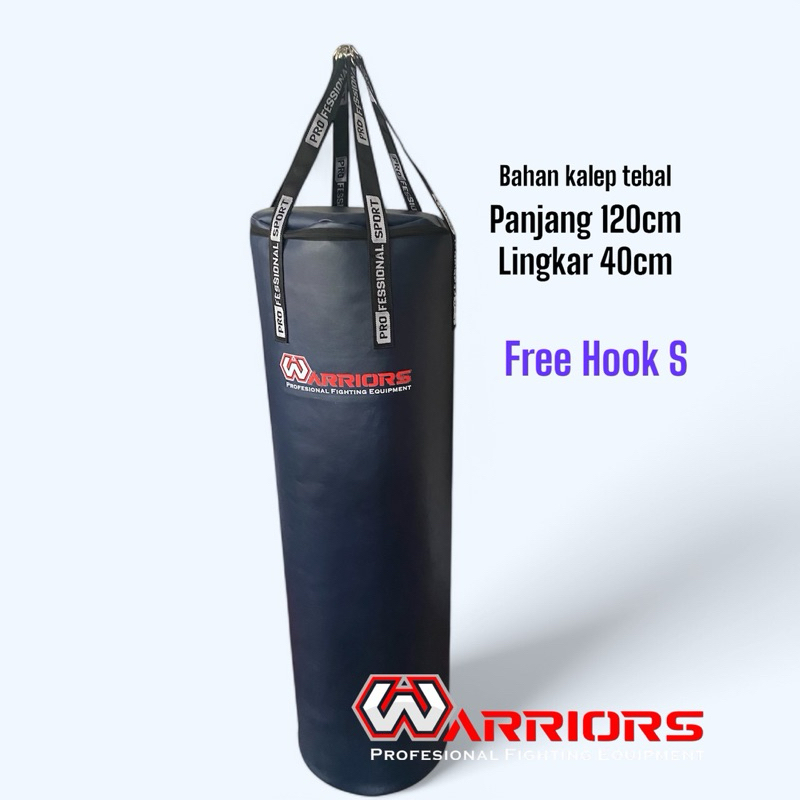 Boxing bag 120x40cm original MMA bag Warriors jumbo size | Shopee Malaysia