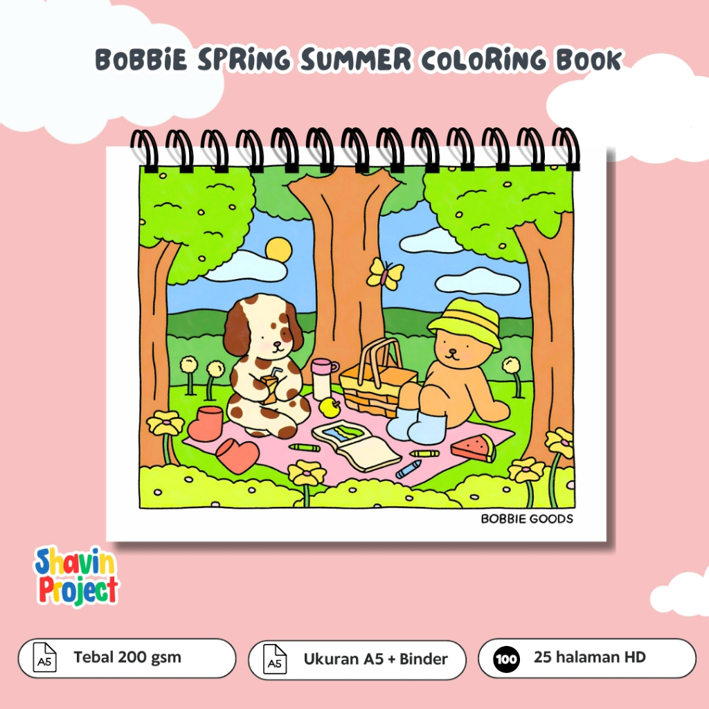 Bobbie's Goods Coloring Book Spring Summer Coloring Book for teenagers ...