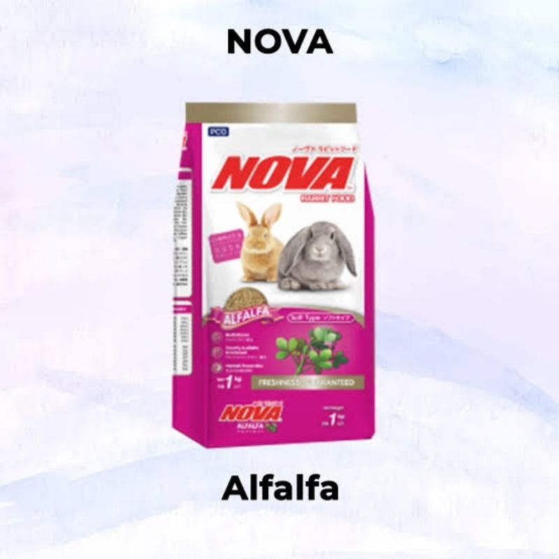 Nova RABBIT ALFAALFA RABBIT Food 1kg FRESHPACK | Shopee Malaysia
