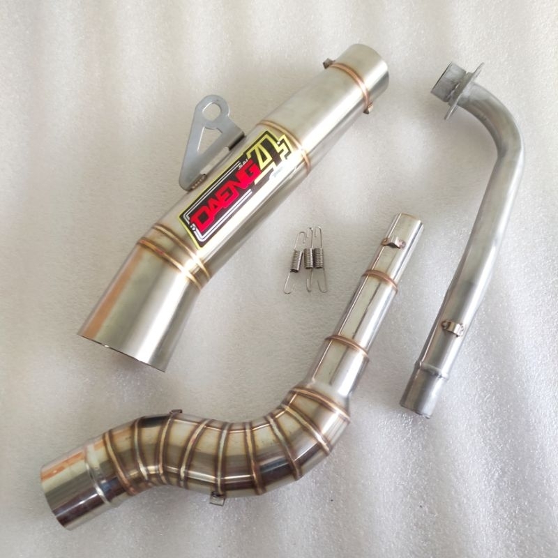 Daeng SUPER OPEN pipe 51MM CANISTER TUBE TYPE 1SET and big elbow for ...