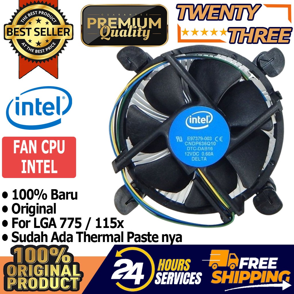 Original INTEL lga 775/1155/1156/1150 CPU Heatsink FAN Processor FAN ...