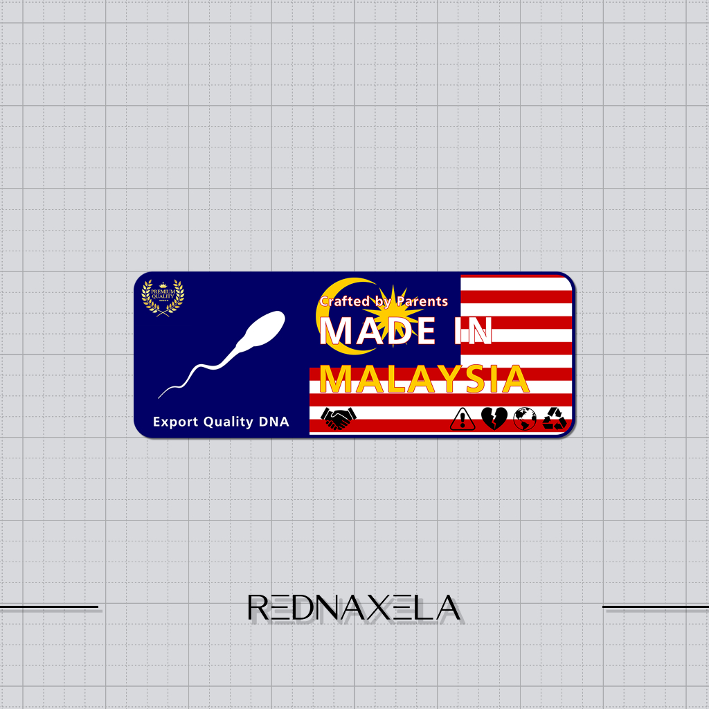 Vinyl Sticker Human Label Sticker Made in Malaysia Waterproof Sticker ...