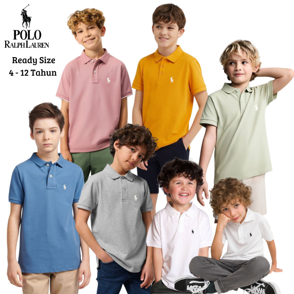 KATUN Boys' wangki polo collar t-shirt, original export Ralph Lauren ...