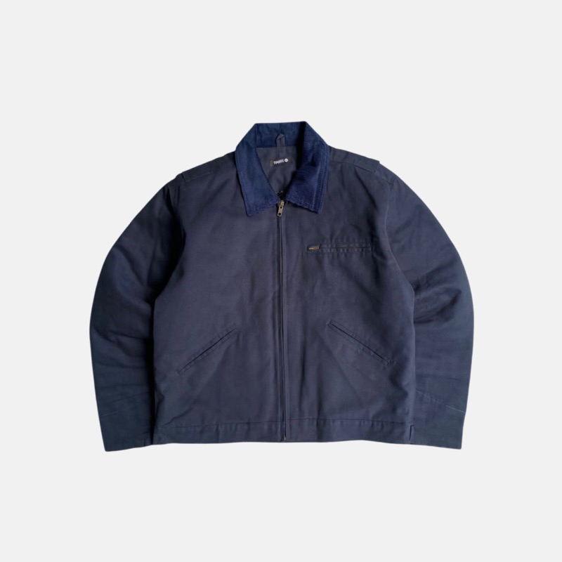 Timbre Work Jacket Quilted Navy Blue | Shopee Malaysia