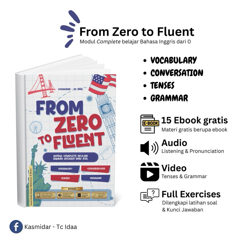 From Zero to Fluent - Complete Module to Learning English From Zero (Book + Guidance Video ...