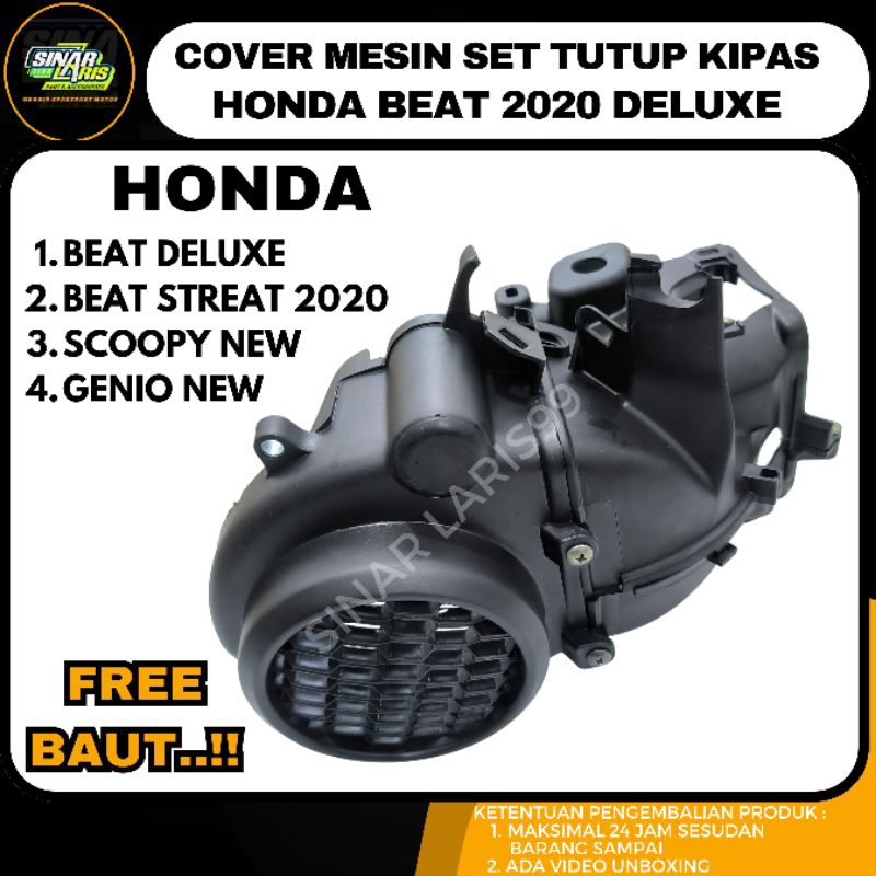 MESIN BEAT DELUXE ENGINE COVER 2020, SCOOPY GENIO NEW TOP BOTTOM AND ...