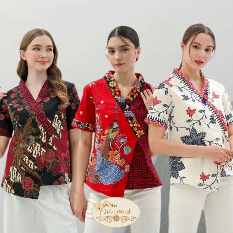 Women's Batik Tops 267 Series / Modern Women's Batik / Batik Uniforms ...