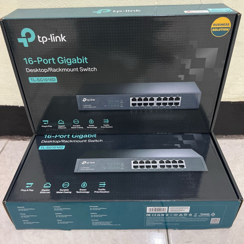 TP-Link TL-SG1016D 16-Port Gigabit Desktop/Rackmount Switch Original | Shopee Malaysia