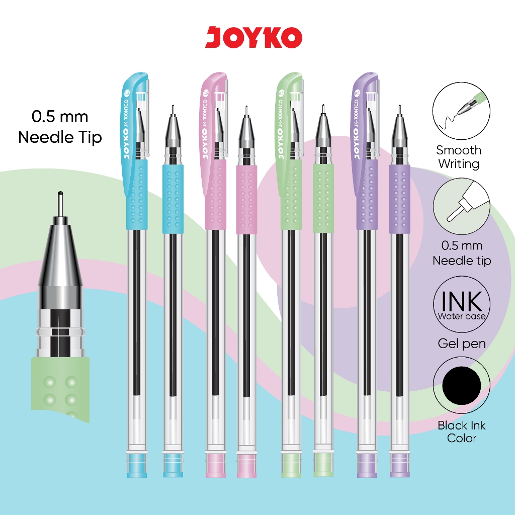Joyko JK-100NTCO Gel Pen Gel Pen 0.5 mm | Shopee Malaysia