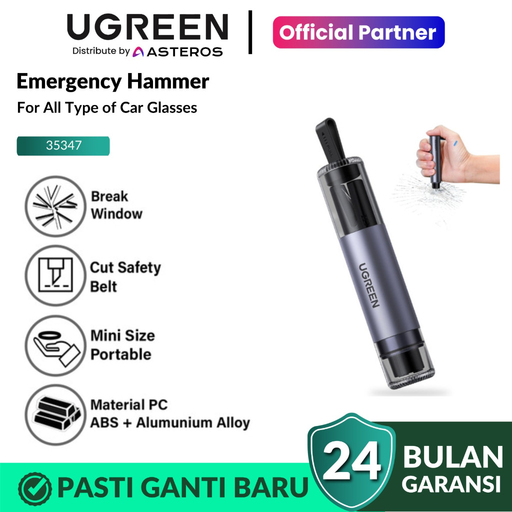 Ugreen Emergency Hammer Window Glass Breaker with Cutter - 35347 ...