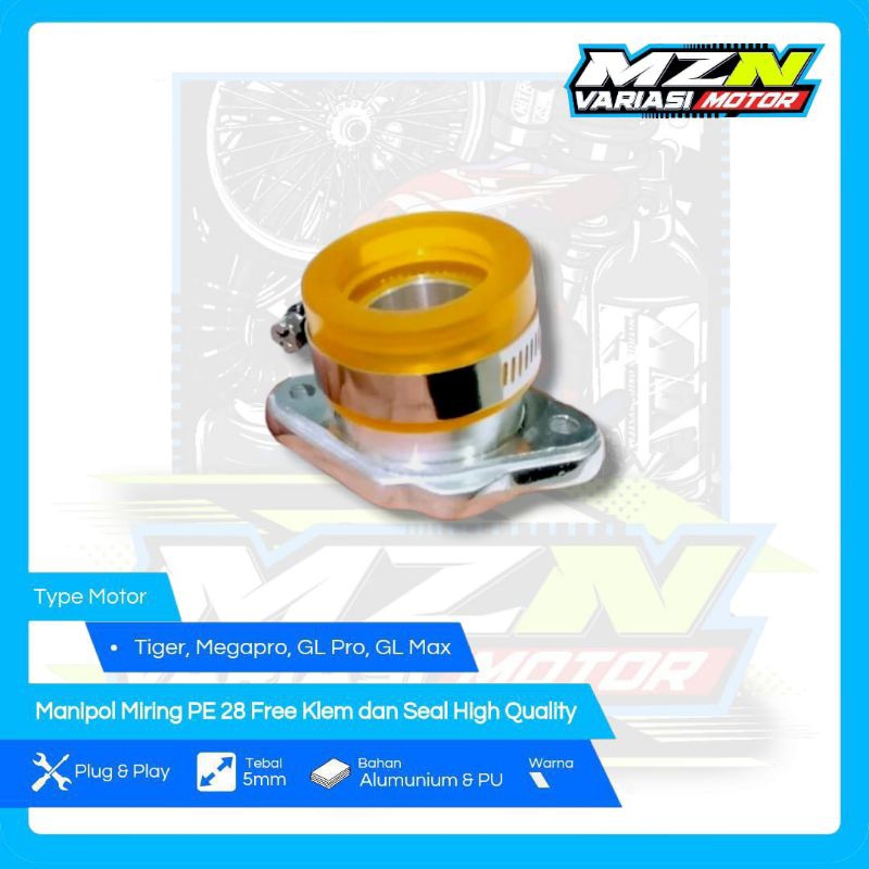 Manipol Tiger Slanted PE 28 Free Clamps and High Quality Seals | Shopee ...