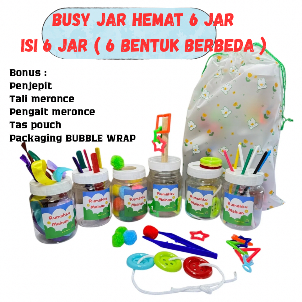 BUSY JAR 5IN1 BONUS 10 GAMES FOR MONTESSORI TOYS | Shopee Malaysia