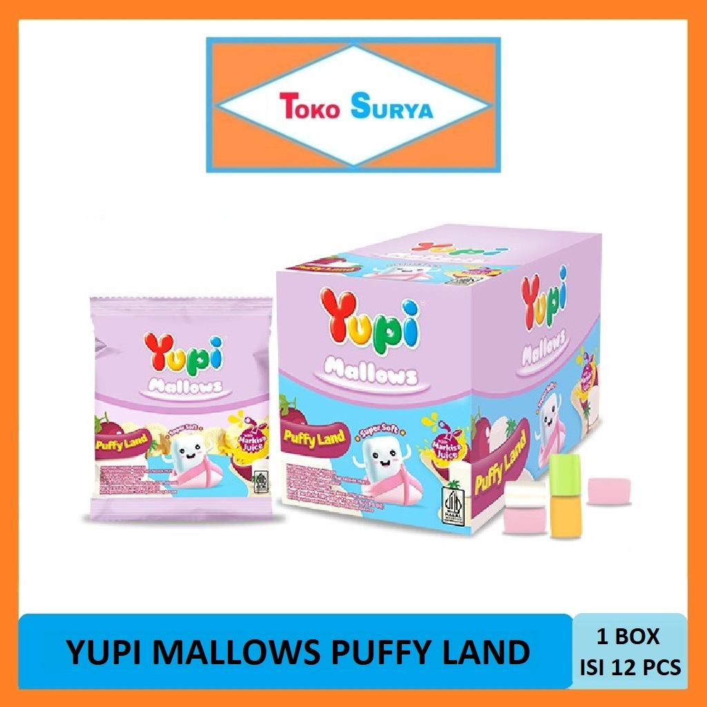 Yupi Mallows Puffy Land Gummy Candies 12 Pcs x 9 Gr | Shopee Malaysia