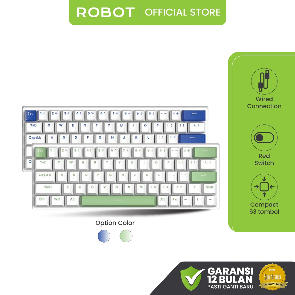 ROBOT Gaming Keyboard Wired Gaming Keyboard WORKMATE IV Mechanical ...