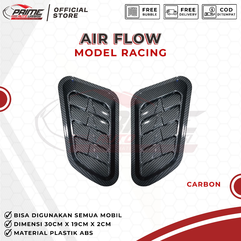 Air Flow Airflow Airscoop MODEL RACING Universal - CARBON | Shopee Malaysia