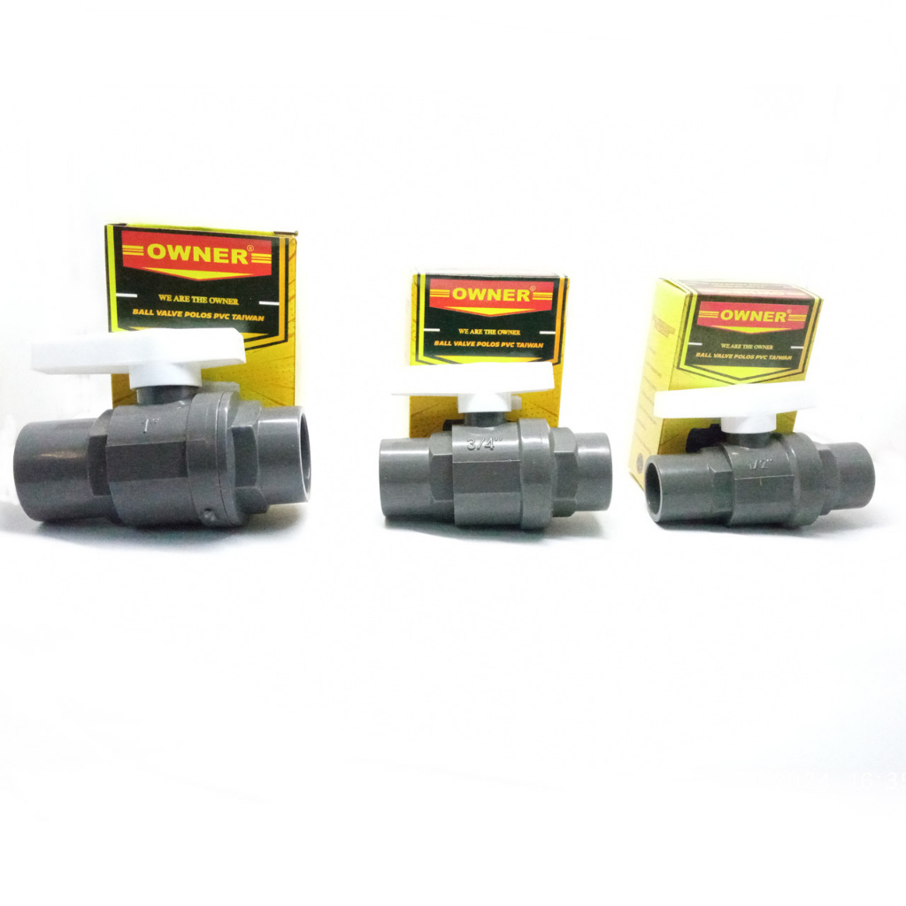 Ball Valve 1/2 3/4 1 Inch PVC Stop Valve Pipe Ballvalve PVC 1/2 Piece ...