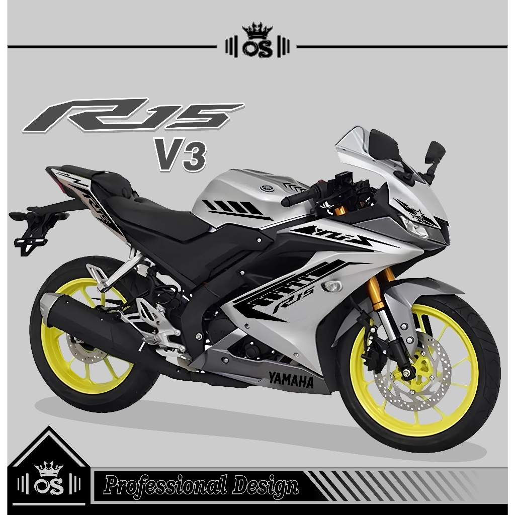 CUTTING STICKER / STRIPING R15 V3 / MTF 32 / STRIPING R15 V3 / YAMAHA ...