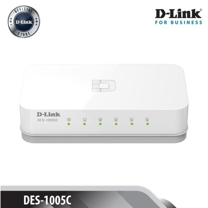 Unmanaged D-Link DES-1005C Switch 5 Ports 10/100Mbps Official Guarantee | Shopee Malaysia