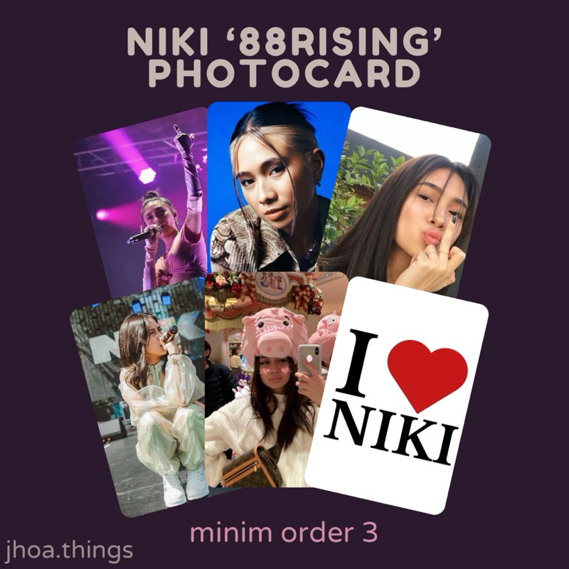 [UNOFFICIAL] NIKI ZEFANYA PHOTOCARD 88RISING SINGER MUSICIAN SINGER ...