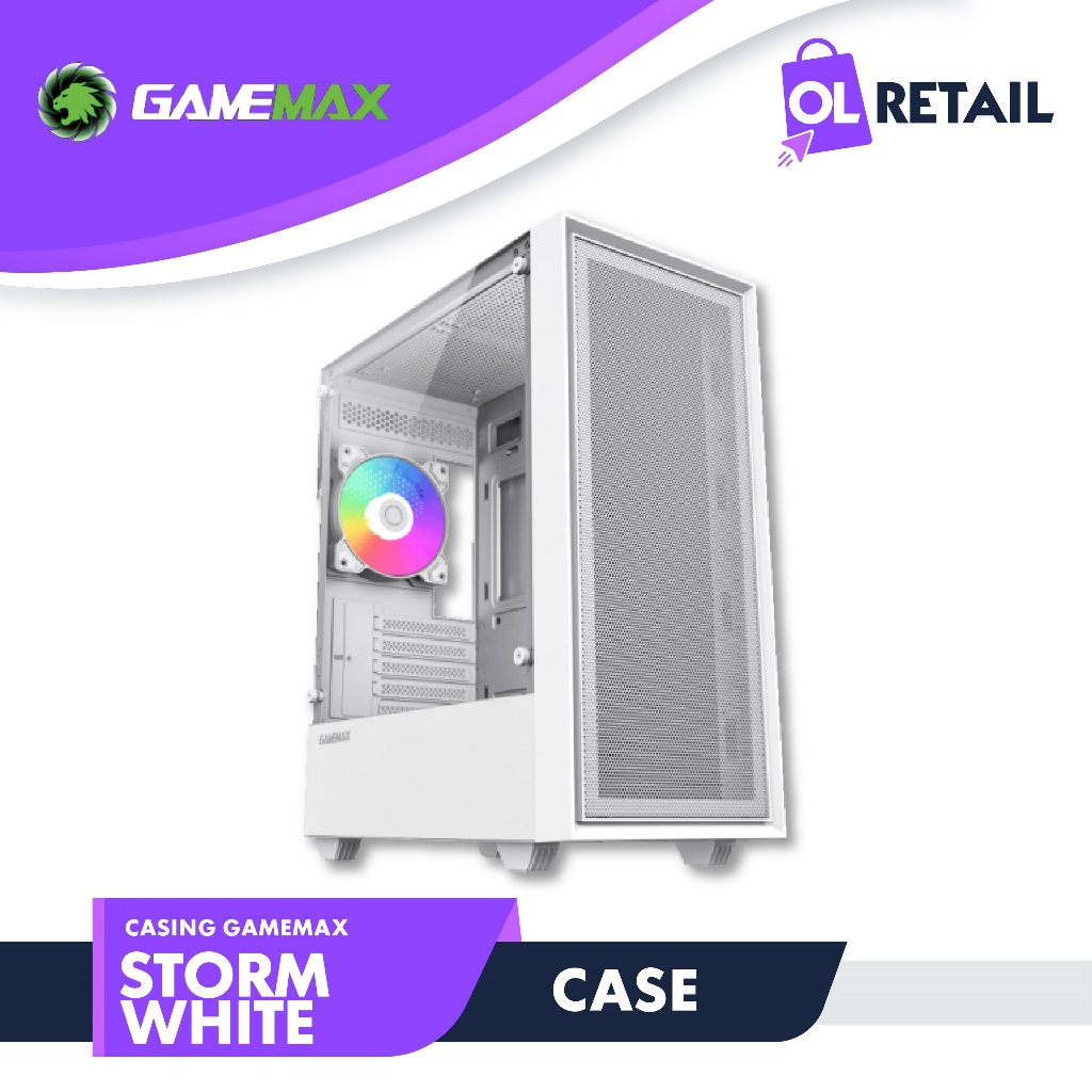 Gamemax Storm White MATX PC Case | Shopee Malaysia