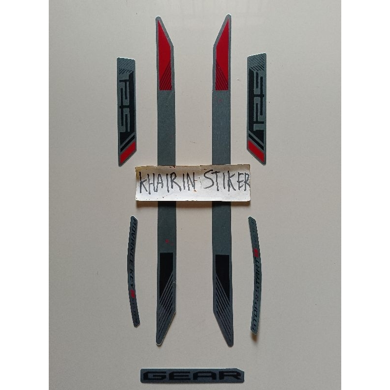 Original gray Mio gear 2025 sticker striping | Shopee Malaysia