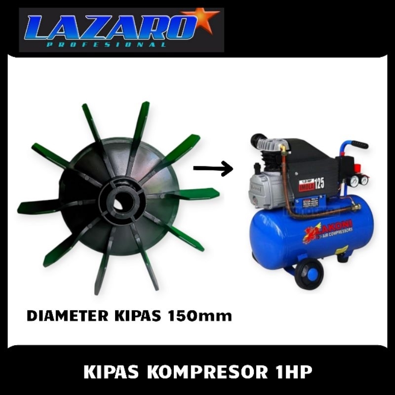 ORIGINAL LAZARO 1HP COMPRESSOR FAN | Shopee Malaysia