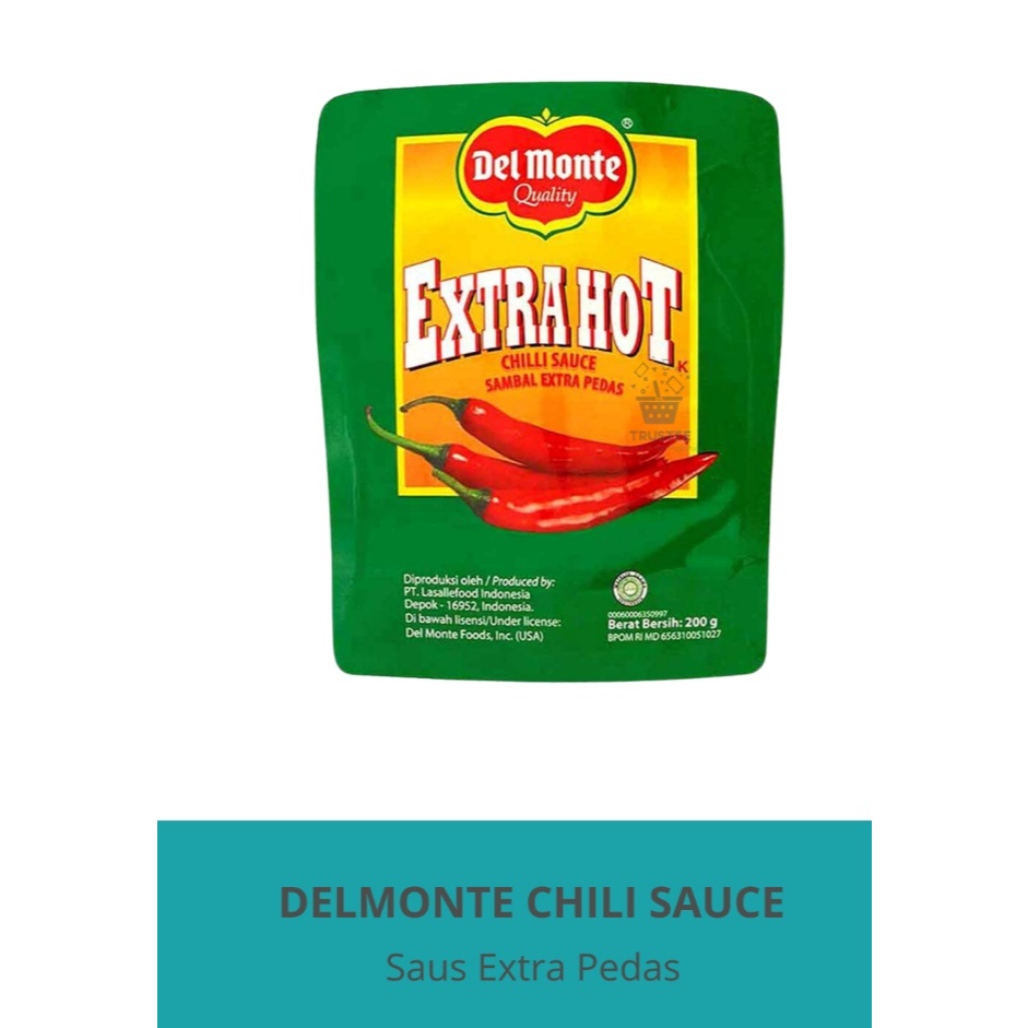 Delmonte BBQ Grill Sauce 250gr Tomato Ketchup Sambal Sauce Extra Hot Chilli Sauce Sachet 200gr ...