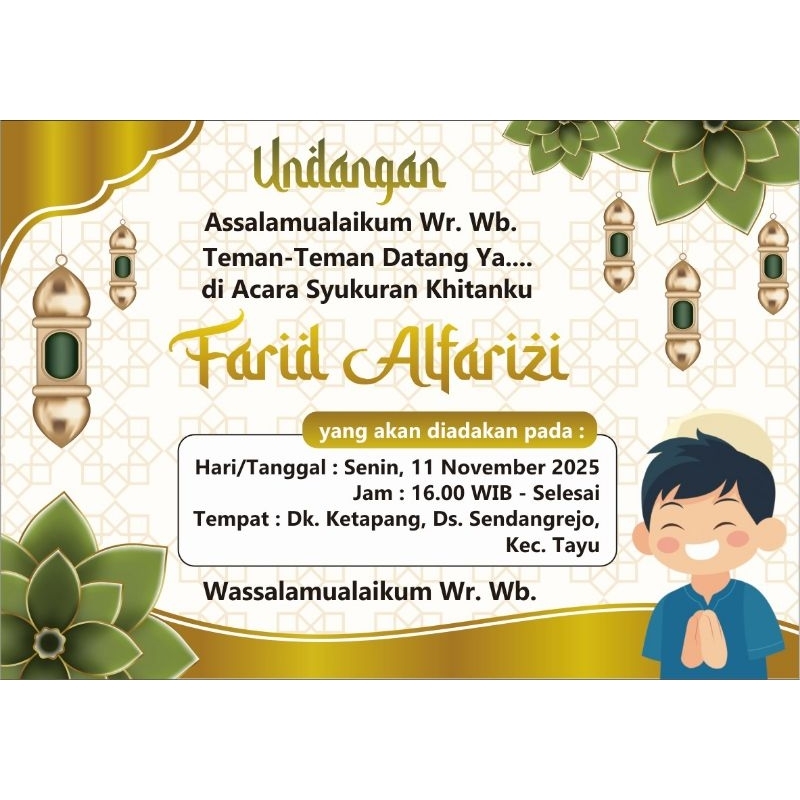 CIRCUMCISION INVITATION | Shopee Malaysia
