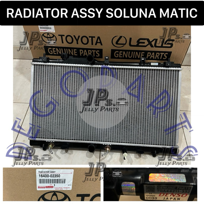 RADIATOR ASSY TOYOTA SOLUNA MATIC 2000-2004 ORIGINAL ORIGINAL DENSO ...