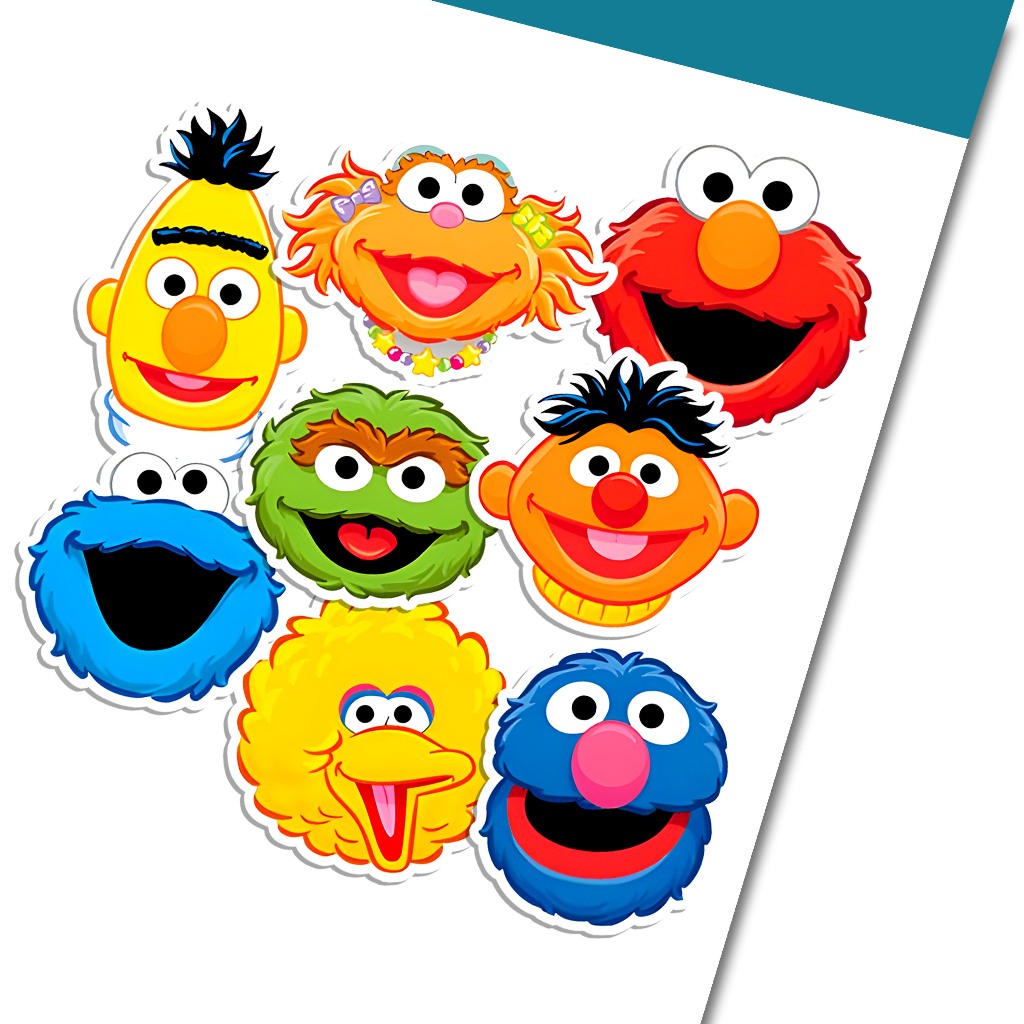 Elmo Sesame Street Aesthetic Sticker Waterproof Sticker (8pcs) | Shopee ...