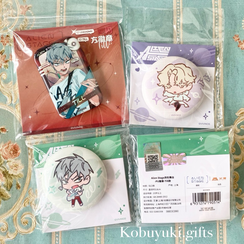 [Ready] OFFICIAL Alien Stage Square round badge pin can tin button ...