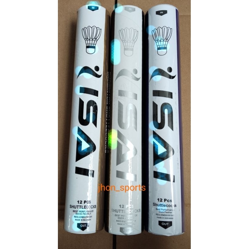 SHUTTLECOCK BADMINTON ISAI GOLD BLACK BLUE | Shopee Malaysia