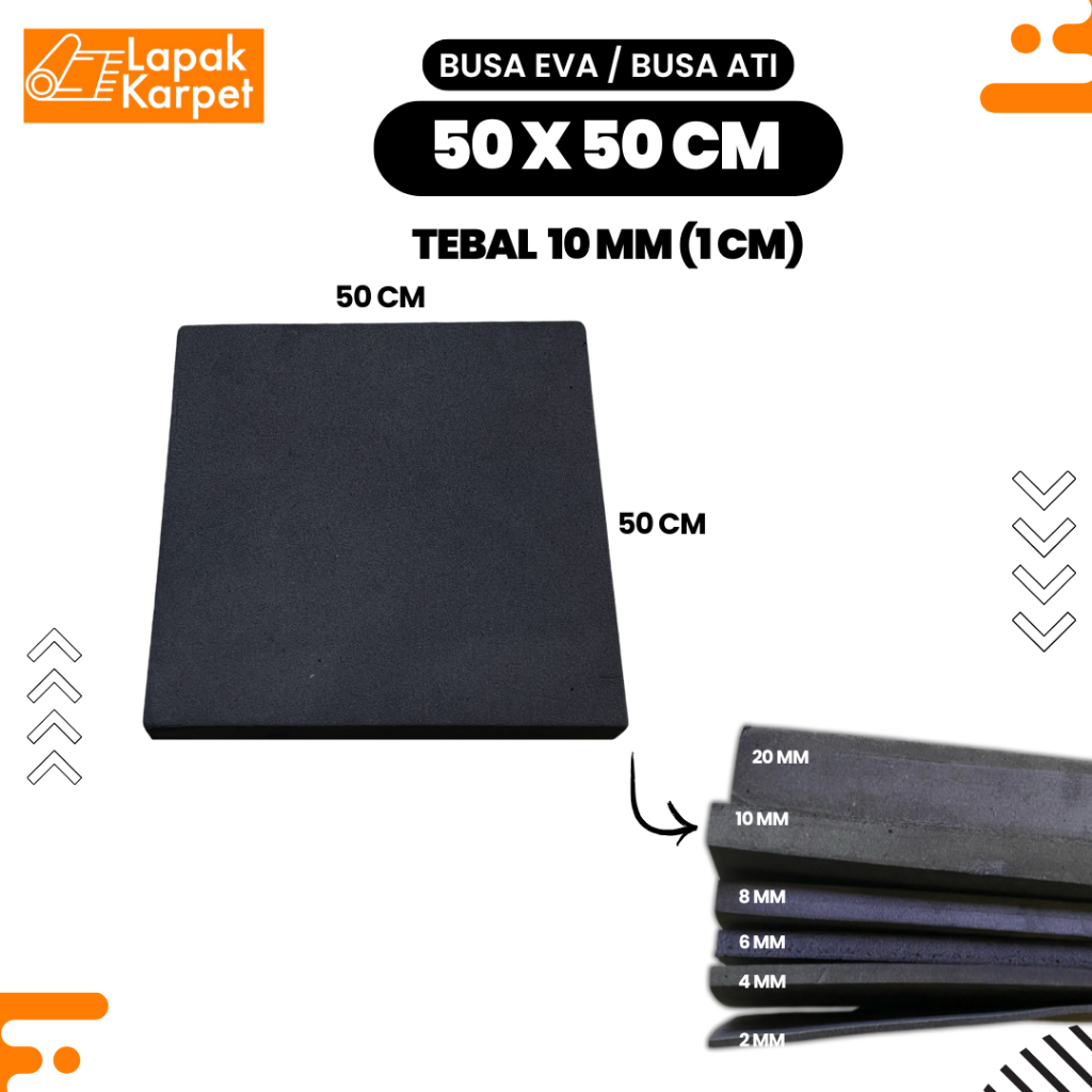 Eva Foam / Ati Foam / Eva Sponge (Eva Foam) / Size 50x50 cm / 1 cm ...