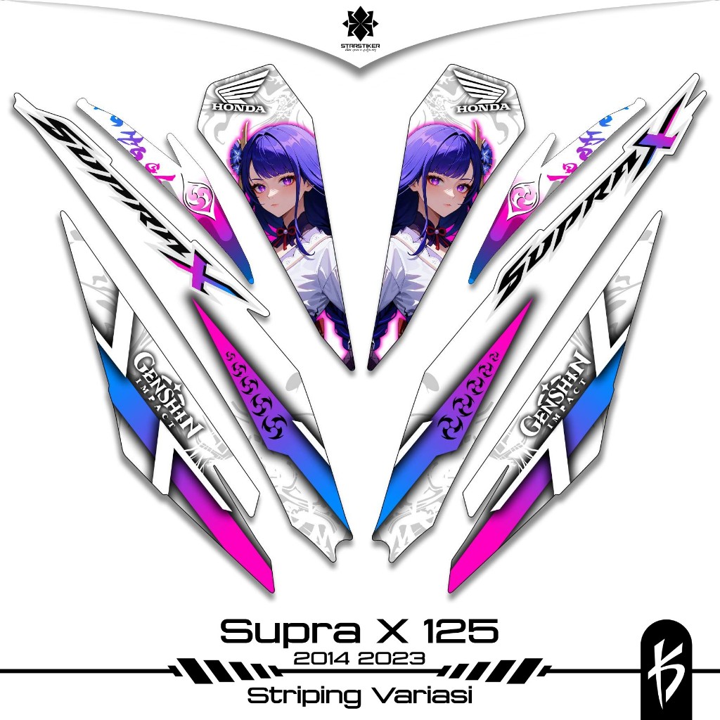STRIPING SUPRA X 125 FI NEW SKU 100 STICKER STICKER HONDA SUPRA X125 ...