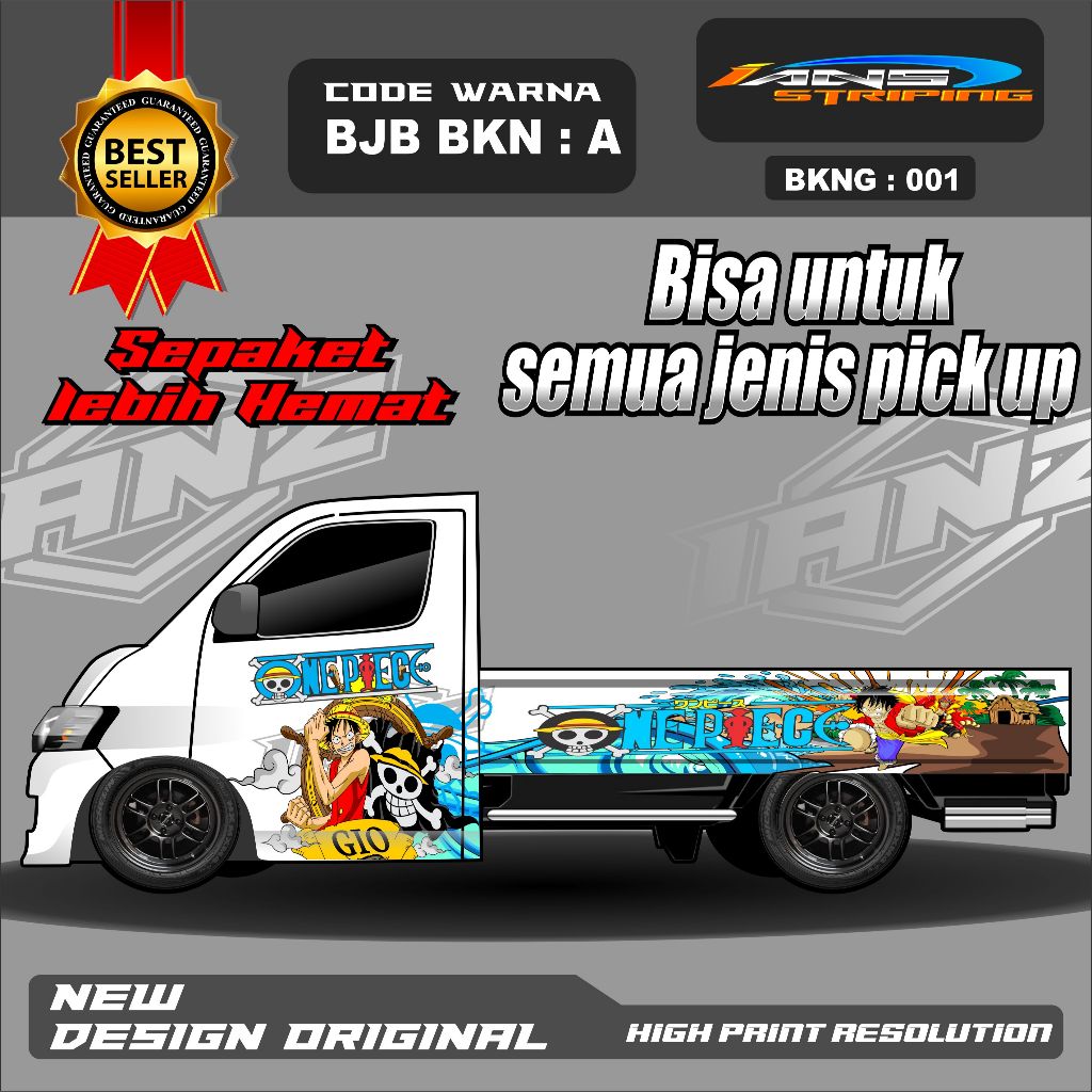 BKN 001 - FULL GRANMAX DOOR AND SIDE TAIL STICKER DECAL / ONE PIECE ...