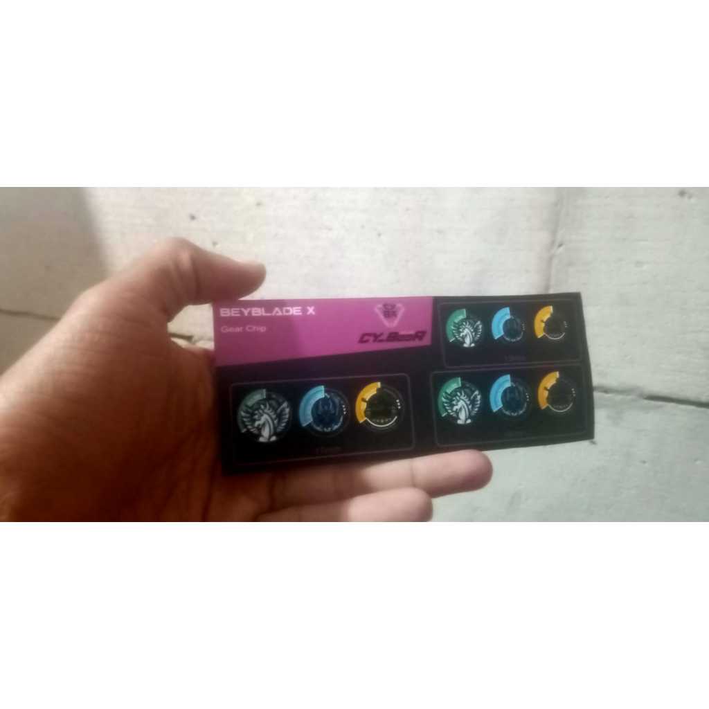 BEYBLADE X GEAR CHIP STICKER | CUSTOM DESIGN | CUTTING | WATERPROOF ...