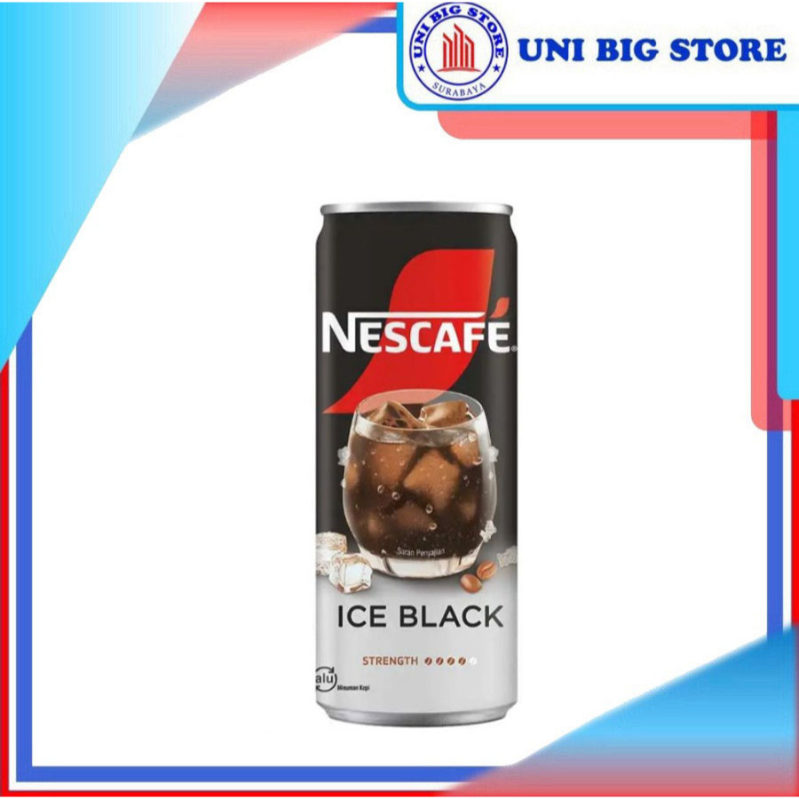 NESCAFE Ice Black Coffee Drink Can Black Coffee 220 ml Can | Shopee ...