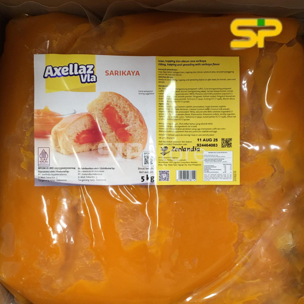 Zeelandia Axellaz Frutti Sarikaya 10 kg / Yellow Srikaya Jam ...