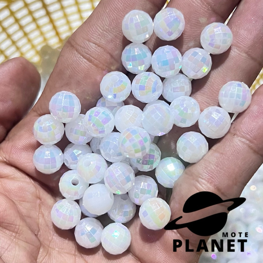 Milky AB Premium Acrylic Round Beads (15 Grams) | Shopee Malaysia