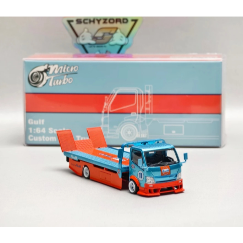 Micro Turbo H300 GULF Racing 11 Flat Bed Tow Custom Truck Limited ...